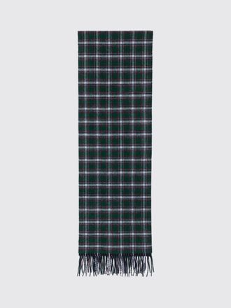 N&deg;21 &Eacute;charpe en laine m&eacute;lang&eacute;e &agrave; motif tartan et bords frang&eacute;s