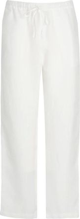 120% Lino Homme, Pantalons, Blanc, Taille: XL Pantalon en lin
