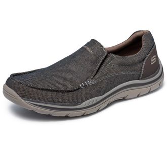 Skechers Expected Avillo Herren-Slipper mit lockerer Passform, Dunkelbraun, 40 EU