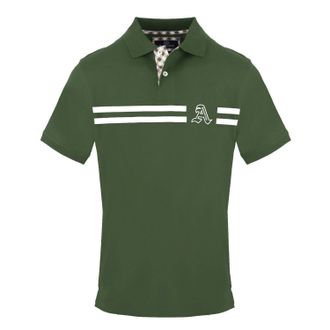 Aquascutum Poloshirt f&uuml;r Herren, Mit Kragen (Milit&auml;rgr&uuml;n)