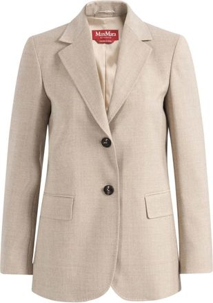 Max Mara Blazer MstEdito - Femme - Vestes - Beige - Taille: 36 FR