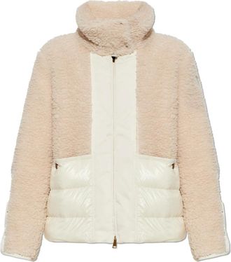 Moncler Glorieux Kapuzen-Teddy-Kurzmantel - - Jackets - Damen - Beige - S