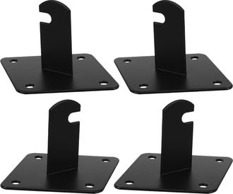 Valiclud 4 St&uuml;ck Teiliges Metall Wandhalterungs Gitterpaneele Stabiles Dreifachst&uuml;tzsystem Platzsparende Wandhalterung f&uuml;r Lager B&uuml;ro K&uuml;che und Wohnr&auml;ume zur F