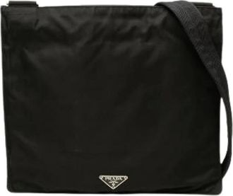 Prada Pre-owned Tessuto Sac Bandouli&egrave;re - Femme - Pre-owned - Noir - Taille: ONE Size
