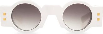Balmain unisex, Accessoires, Blanc, Taille: ONE Size Olivier Lunettes de soleil