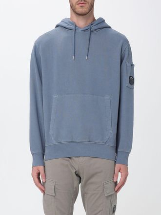 C.P. Company C. P. COMPANY Sweat &agrave; capuche en coton avec poche kangourou et logo