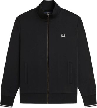 Fred Perry Homme, Sweatshirts et sweats &agrave; capuche, Noir, Taille: XL Zip-throughs