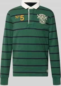 Superdry Regular Fit Rugby Shirt mit Logo- und Motiv-Stitching