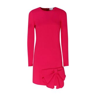 Red Valentino Fuchsia Kleid mit Schleifendetail - - Dresses - Damen - Rosa - 2XS