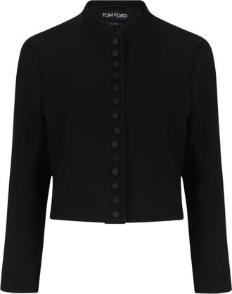 Tom Ford Damen, Jacken, Schwarzk, SGr&ouml;&szlig;e