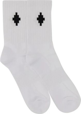 Marcelo Burlon Baumwollmischsocken mit Kreuzmuster - - Underwear - Herren - Wei&szlig; - M