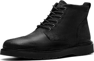 Clarks Premium Herren Weltridge Zip Westernstiefel, Black Waxy, 41.5 EU
