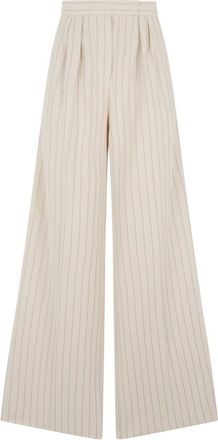 Max Mara Femme, Pantalons, Beige, Taille: 38 FR Pantalon Palazzo