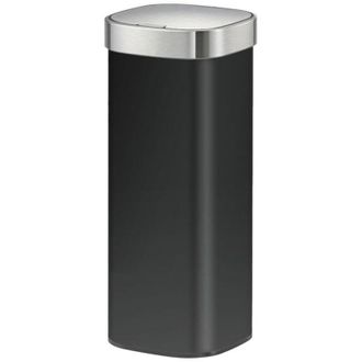 EKO Poubelle Touch Top Loft 40 litres - Stainless Steel Plastic - noir