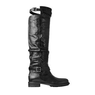 Jimmy Choo London Bottes hautes Biker - Femme - Chaussures - Noir - Taille: 37 1/2 EU