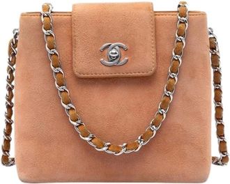 Chanel Pre-owned Vintage Suede Crossbody Bag - Femme - Pre-owned - Brun - Taille: ONE Size