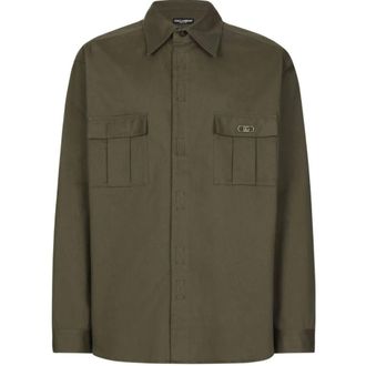 Dolce & Gabbana Homme, Chemises, Vert, Taille: M Chemises &Eacute;l&eacute;gantes Collection