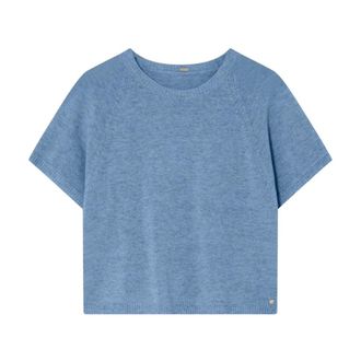 Gustav Rundhals-Strickware - - Knitwear - Damen - Blau - S