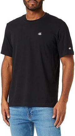Champion Legacy Basics-S-s Crewneck T-Shirt Homme, Noir, Large