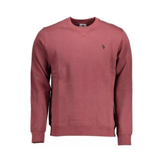 U.S.Polo Association Lila Baumwollpullover mit Logo-Stickerei - - Sweatshirts & Hoodies - Herren - Lila - 2XL
