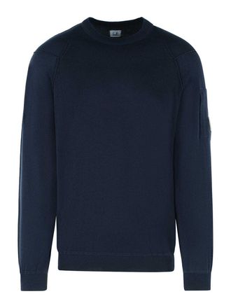 C.P. Company C. P. Company Pull Col Rond - Bleu