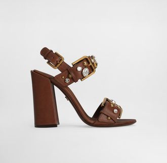 Dolce & Gabbana Cowhide Keira Sandals With Embellishements - Frau Sandalen Und Wedges Multicolor 36.5