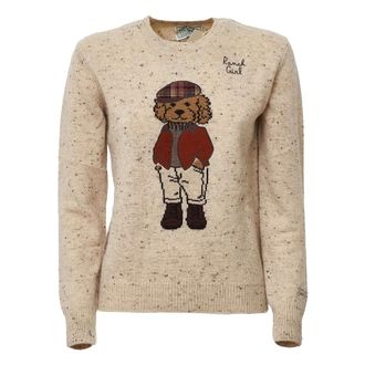 MC2 Saint Barth Pull col rond New Queen - Femme - Pulls - Beige - Taille: 40 FR