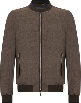 Moorer Homme, Vestes, Brun, Taille: S Blouson aviateur Sorano