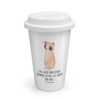 Mr. & Mrs. Panda To Go Becher Plumplori Gl&uuml;cklich - Geschenk, Thermobecher Kaffee, Gute Laune, Tiermotive, To go Kaffeebecher, Kaffee Thermobecher