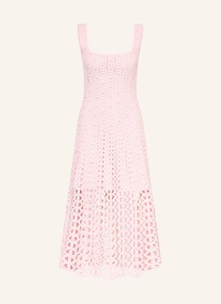 Maje Strickkleid Mit Schmucksteinen rosa