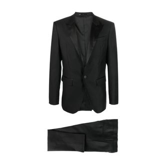 Dsquared2 Schwarzes Woll- und Seidenanzug-Set - - Suits - Herren - Schwarzk - M