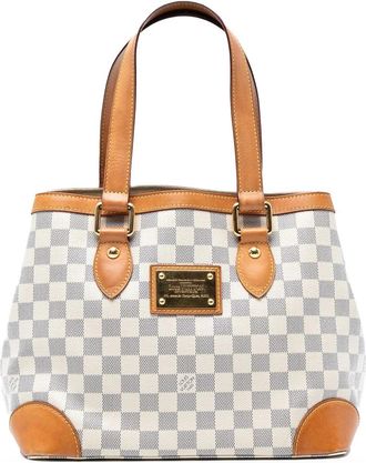 Louis Vuitton Shopper - Damier Azur Hampstead PM - Gr. unisize - in Wei&szlig; - f&uuml;r Damen