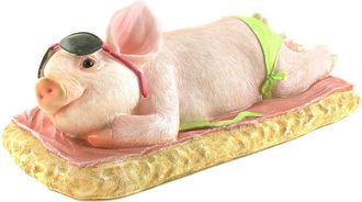 AM-Design Floristik GmbH AM-Design Schwein auf Luftmatratze, L ca. 38 cm | AM-88241 | 4056422882416