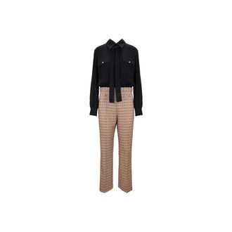 Elisabetta Franchi Damenoverall mit Knopf und Rei&szlig;verschluss - - Jumpsuits & Playsuits - Damen - Mehrfarbig - S