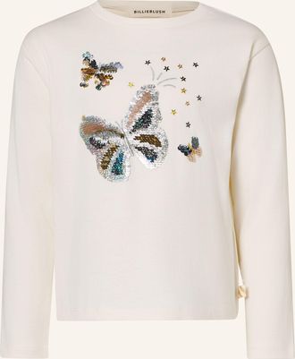 BILLIEBLUSH Longsleeve Mit Pailletten Und Glitzergarn weiss