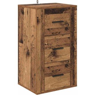 vidaXL Sideboard mit Schubladen Altholz 40 x 33 x 70 cm Holzwerkstoff vidaXL