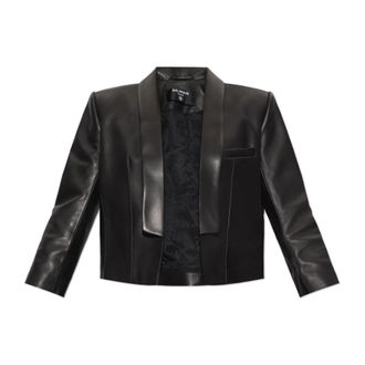 Balmain Lederjacke - - Jackets - Damen - Schwarzk - L