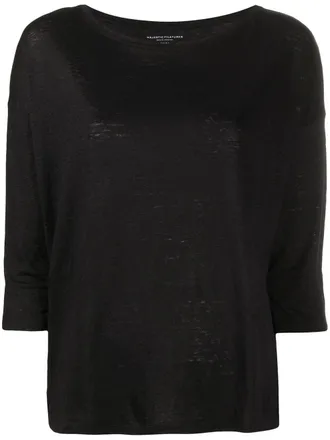Majestic Filatures t-shirt ample classique - Noir