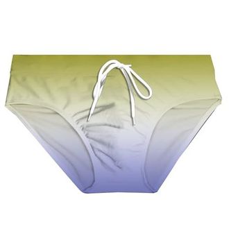 Generic Slip de bain sexy taille basse pour homme - S&eacute;chage rapide - Triangle Tie Dye - &Eacute;lastique - Cordon de serrage - Pour l&eacute;t&eacute;, la plage, le surf - Bas de 