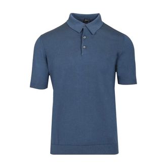 Fedeli Kurz&auml;rmeliges Poloshirt - - Tops - Herren - Blau - M