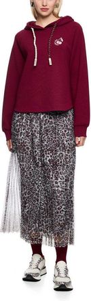 Marc Cain Kapuzensweatshirt Mon Cherry Premium Damenmode mit Aufdruck