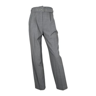Kaos Gerade geschnittene Hose mit passendem G&uuml;rtel in Grau - - Trousers - Damen - Grau - 2XS