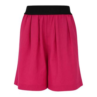 Liviana Conti Fuchsia Bermuda Shorts mit elastischem Bund - - Shorts - Damen - Rosa - L