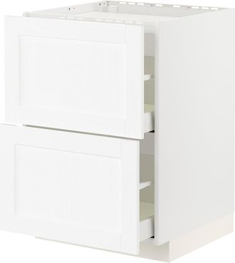 IKEA METOD / MAXIMERA Unterschr.f. Kochf./2 Fronten/2Sch