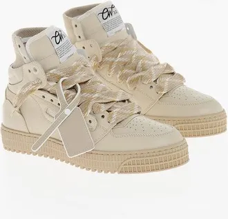 Off-white Leather OFF COURT Sneakers with Maxi Laces size 39