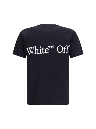 Off-white Mens Bookish Scarf T-Shirt Black Cotton T-Shirts And Polos