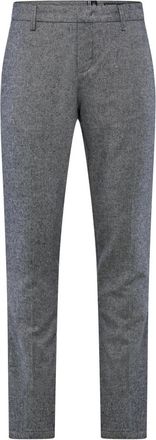 Bomboogie Homme, Pantalons, Gris, Taille: W33 Pantalon Chino Coupe Slim en Flanelle