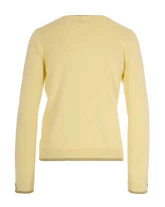 Liu Jo Womens Cardigan Lurex Lemon Juice Viscose Cardigans Sweater