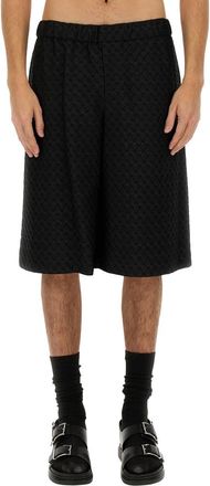 Alexander McQueen Skull Jacquard Bermudas - Black