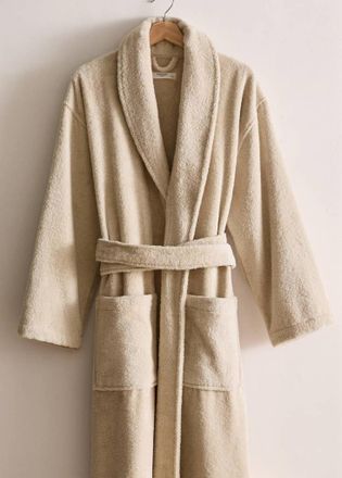Mango Peignoir coton doux sable - Home - S - MANGO HOME
